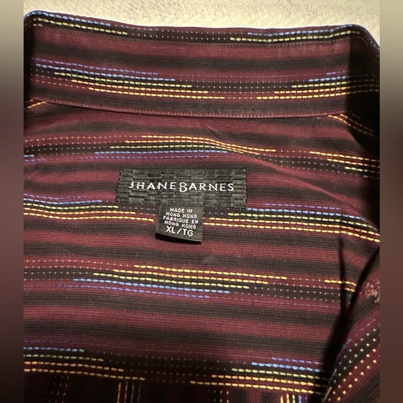 Jhane Barnes | Shirts | Jhane Barnes Longsleeved Maroon Shirt Size Xl ...